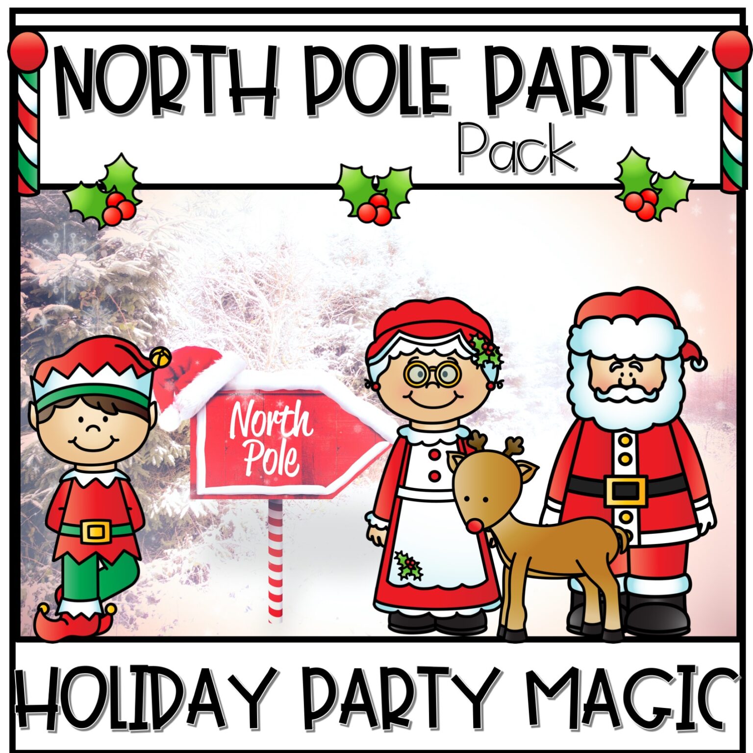 North Pole Party Ideas for In-Person or Virtual Fun - Roots and Wings