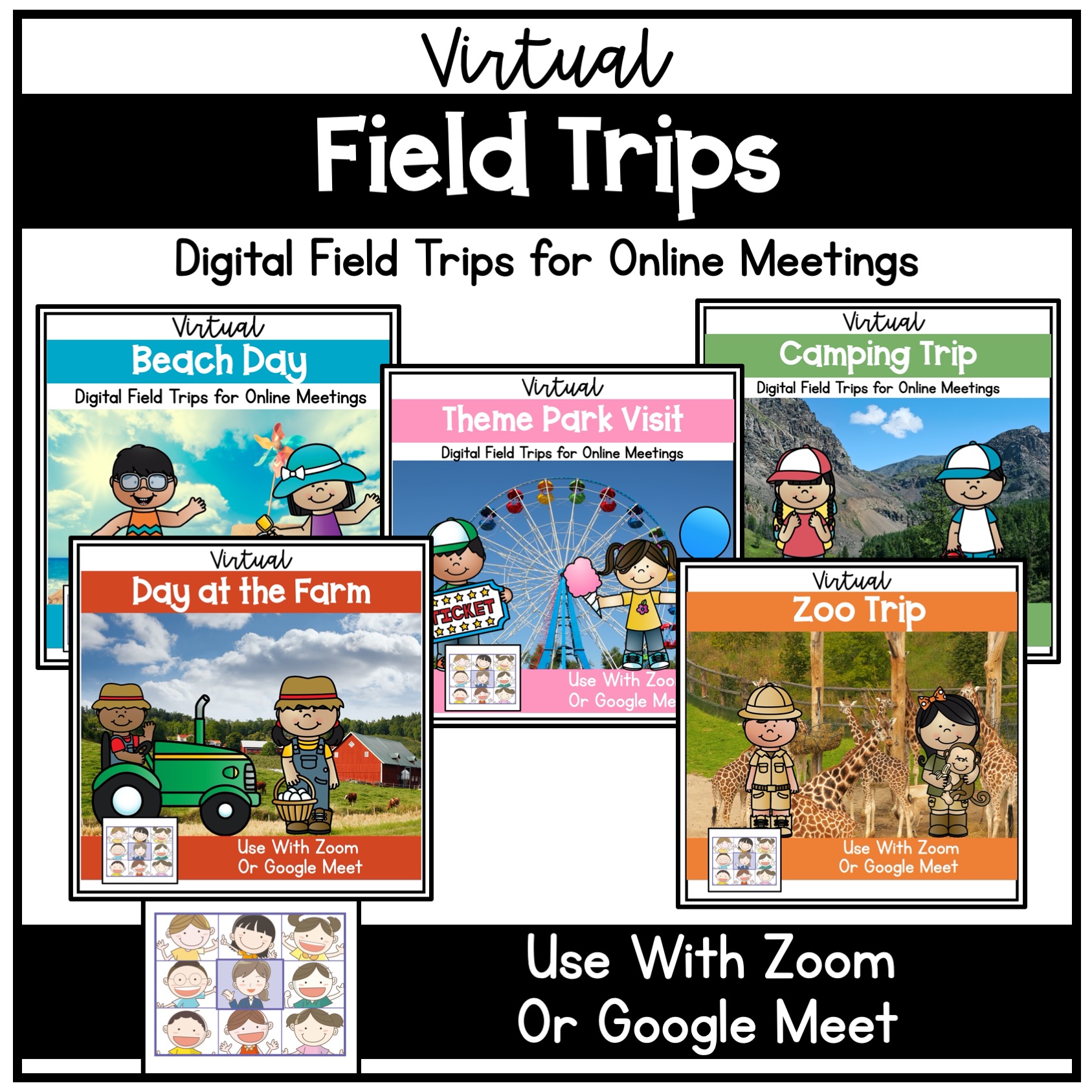 Zoom Meeting Activities For Distance Learning in Kindergarten