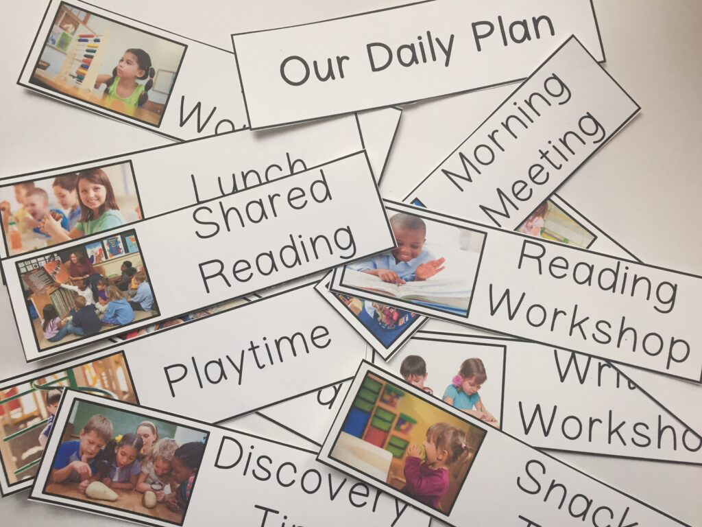 A Kindergarten Daily Schedule Vs. Flow of the Day